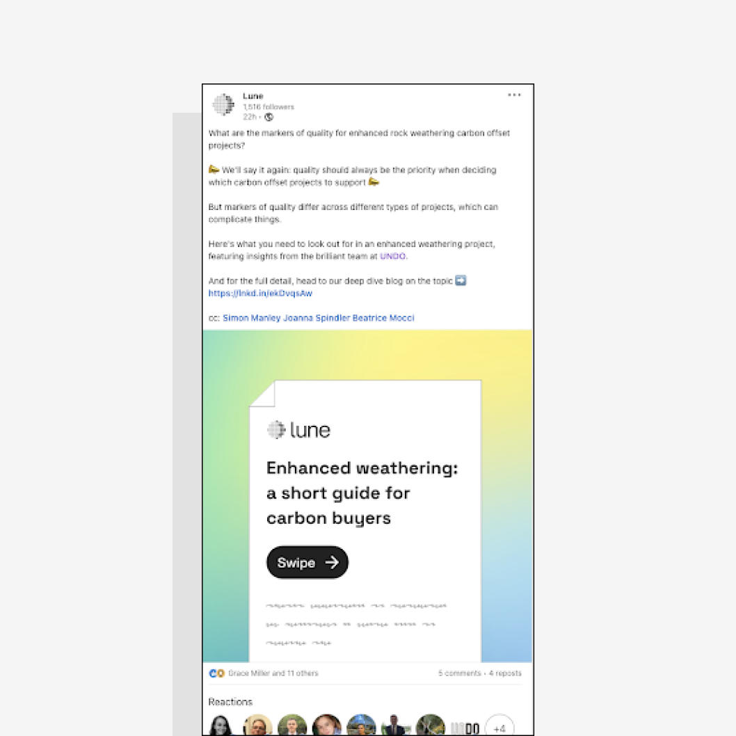 Projects / Lune – Tabitha Whiting: freelance content writer and strategist