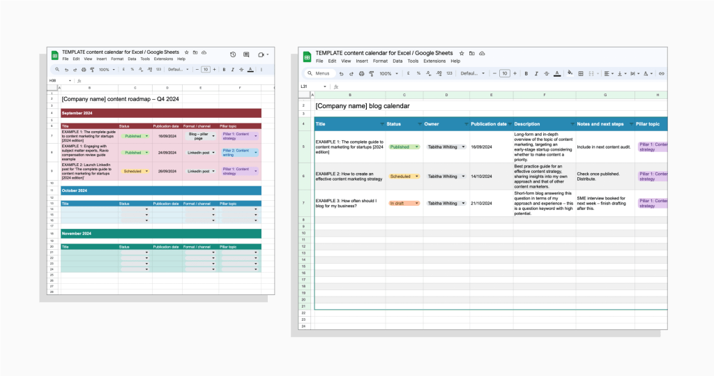 How to build an effective content calendar (ft. templates and tools ...