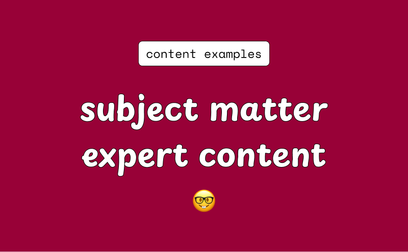 10 stellar examples of subject matter expert content – Tabitha Whiting ...